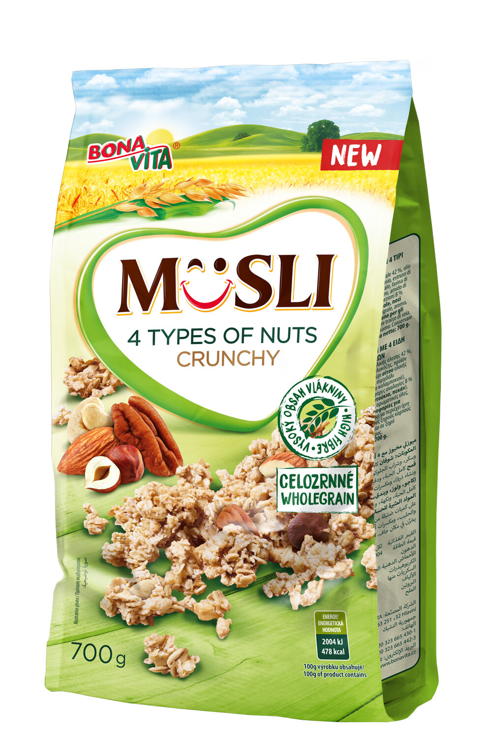 BONAVITA SLOVENSKO - Müsli - Zapekané müsli 4 druhy orechov 700g cena ...